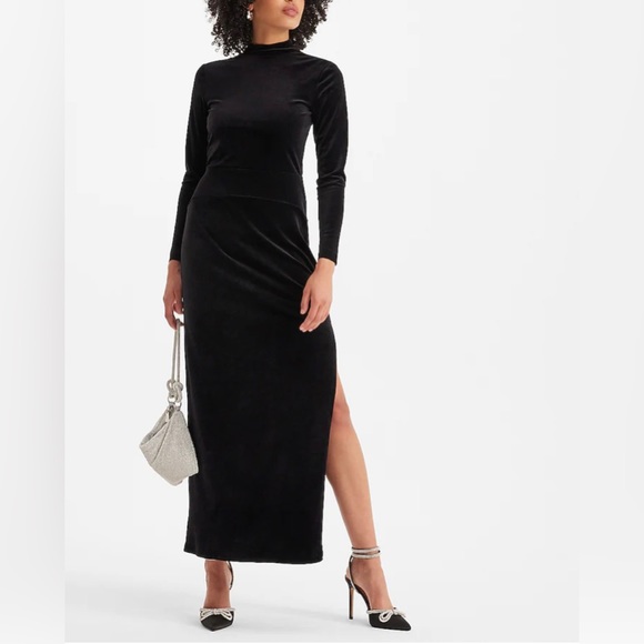 Express | Dresses | Express Velvet Long Sleeve Maxi Dress | Poshmark